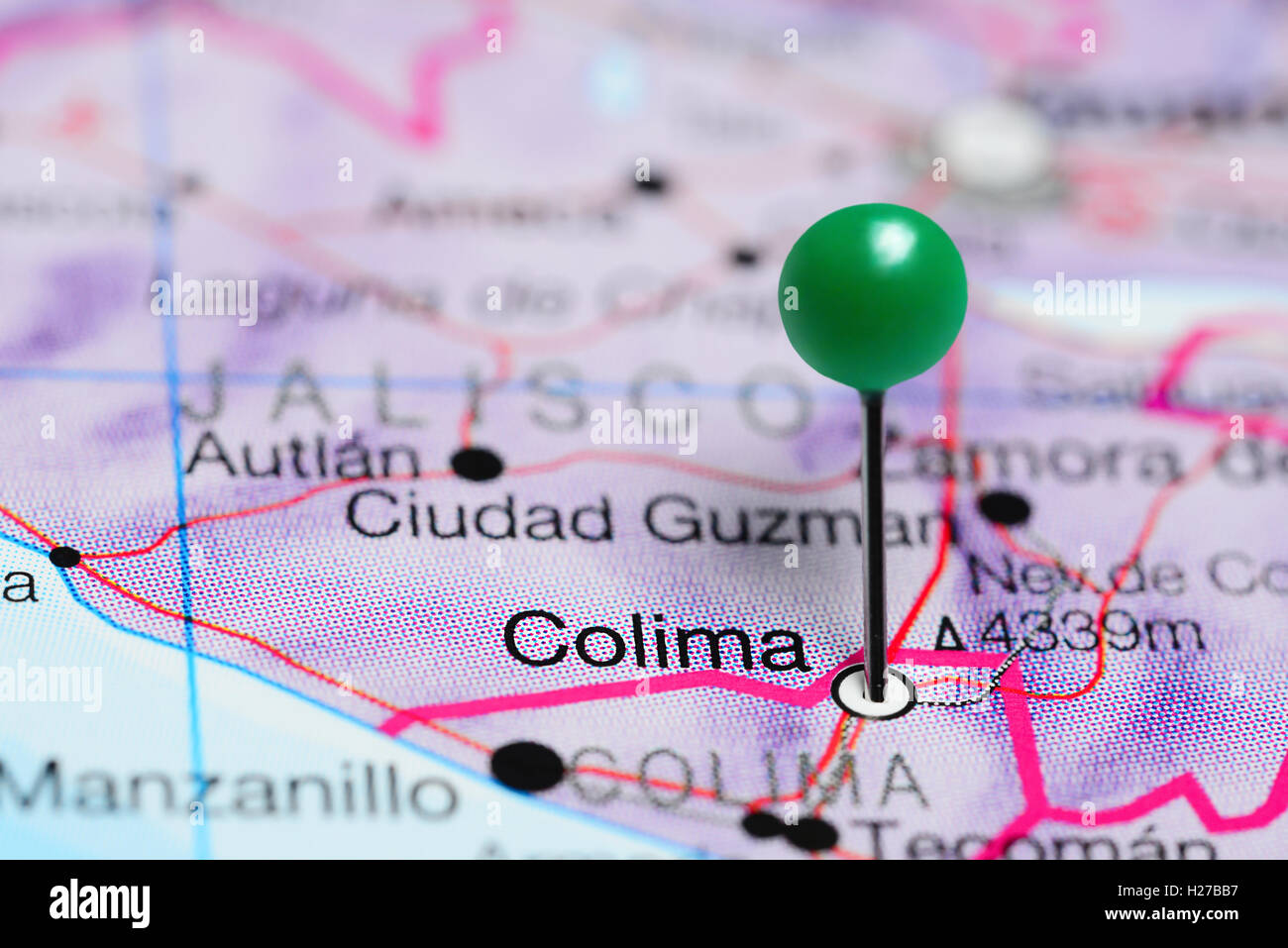 Colima mexico map hi-res stock photography and images - Alamy
