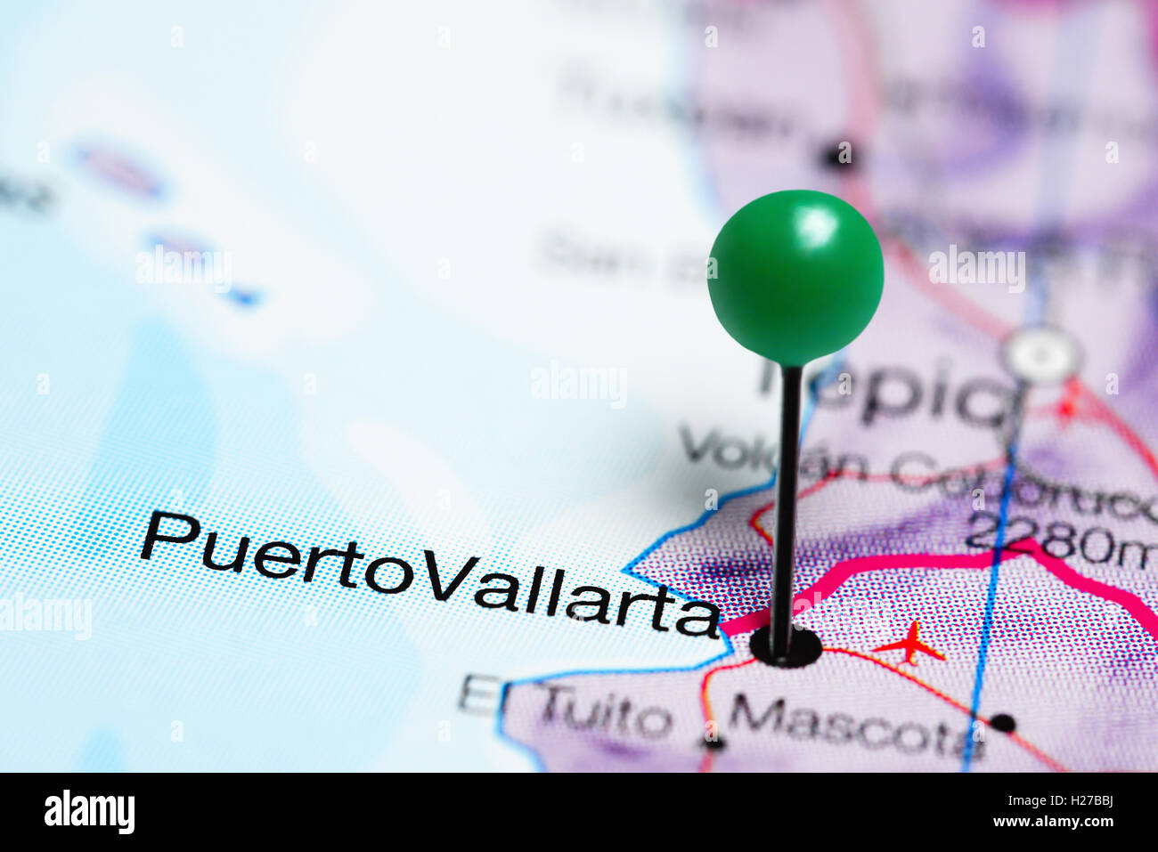Map of puerto vallarta mexico hi-res stock photography and images - Alamy