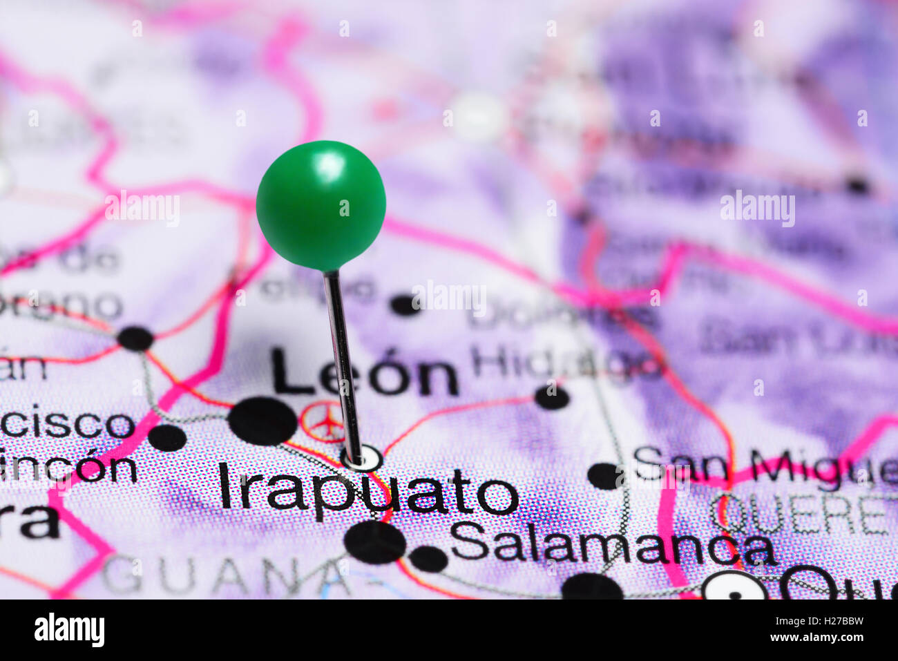 Irapuato mexico on a map hi-res stock photography and images - Alamy