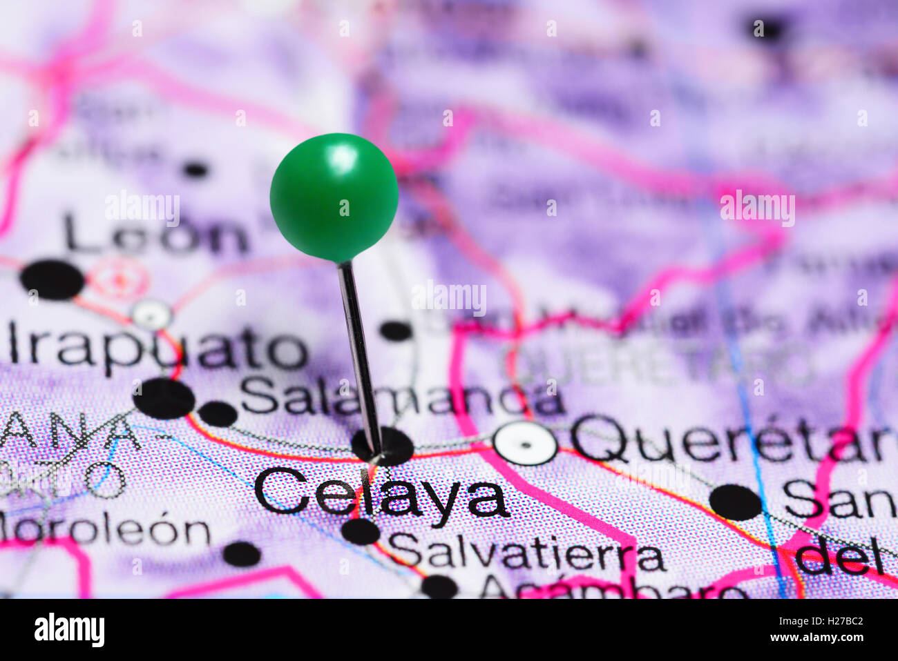 Guanajuato map hi-res stock photography and images - Alamy