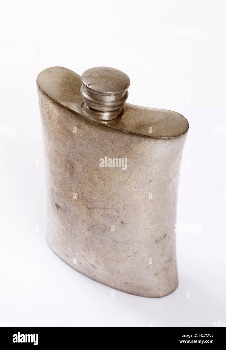 Silver hip flask hi-res stock photography and images - Alamy