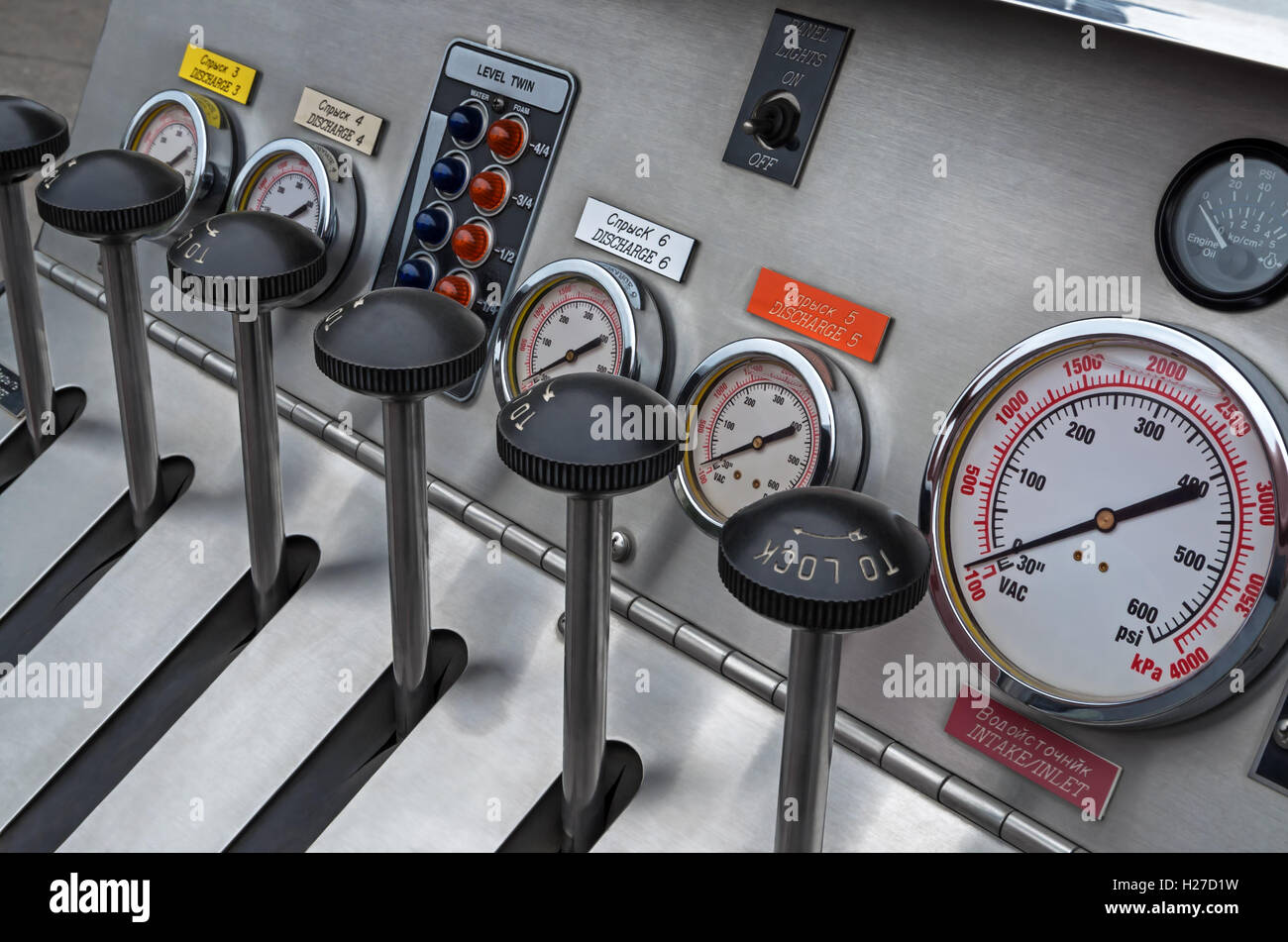 Fire truck control panel hi-res stock photography and images - Alamy