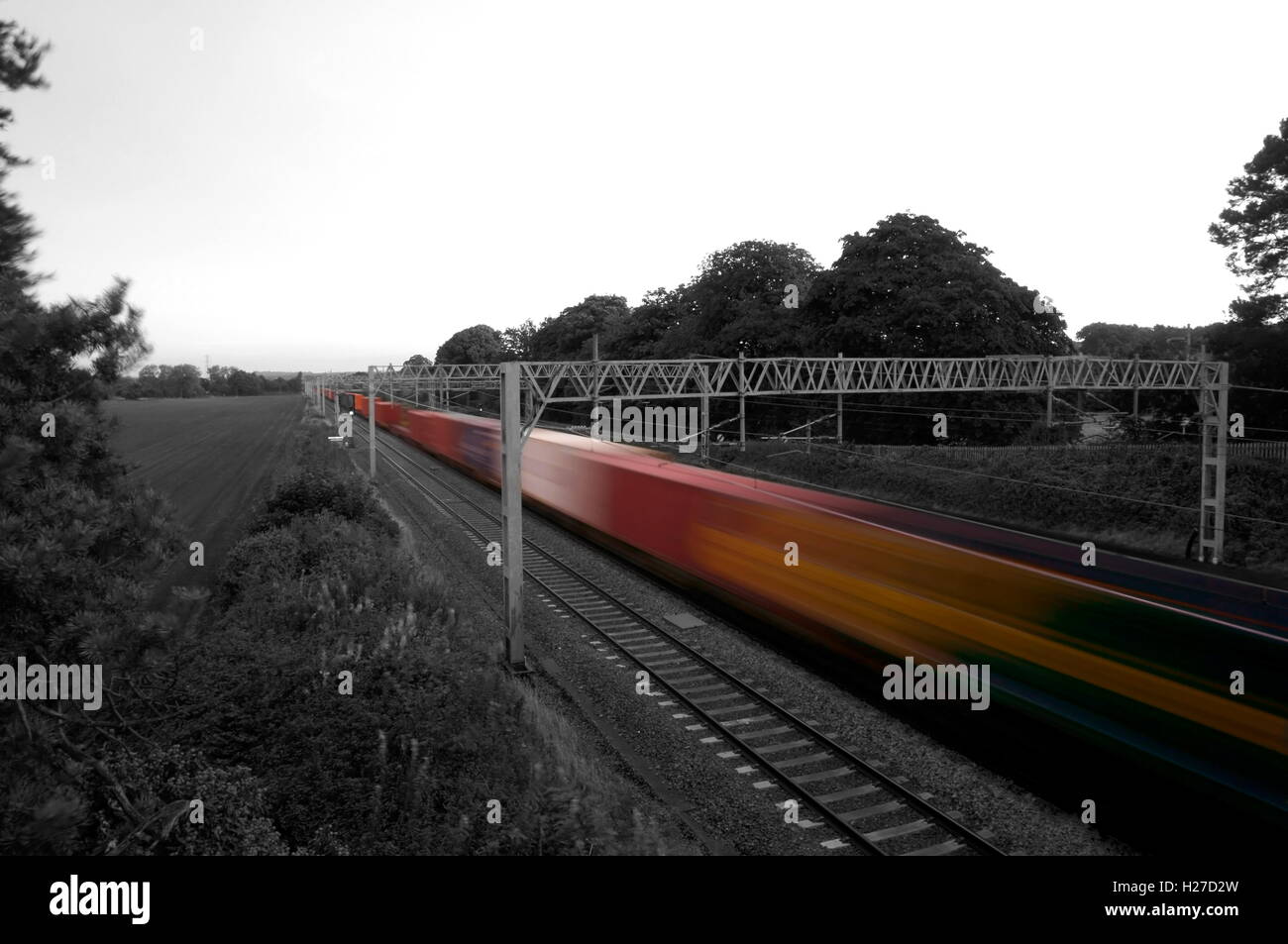Train colour movement hi-res stock photography and images - Alamy