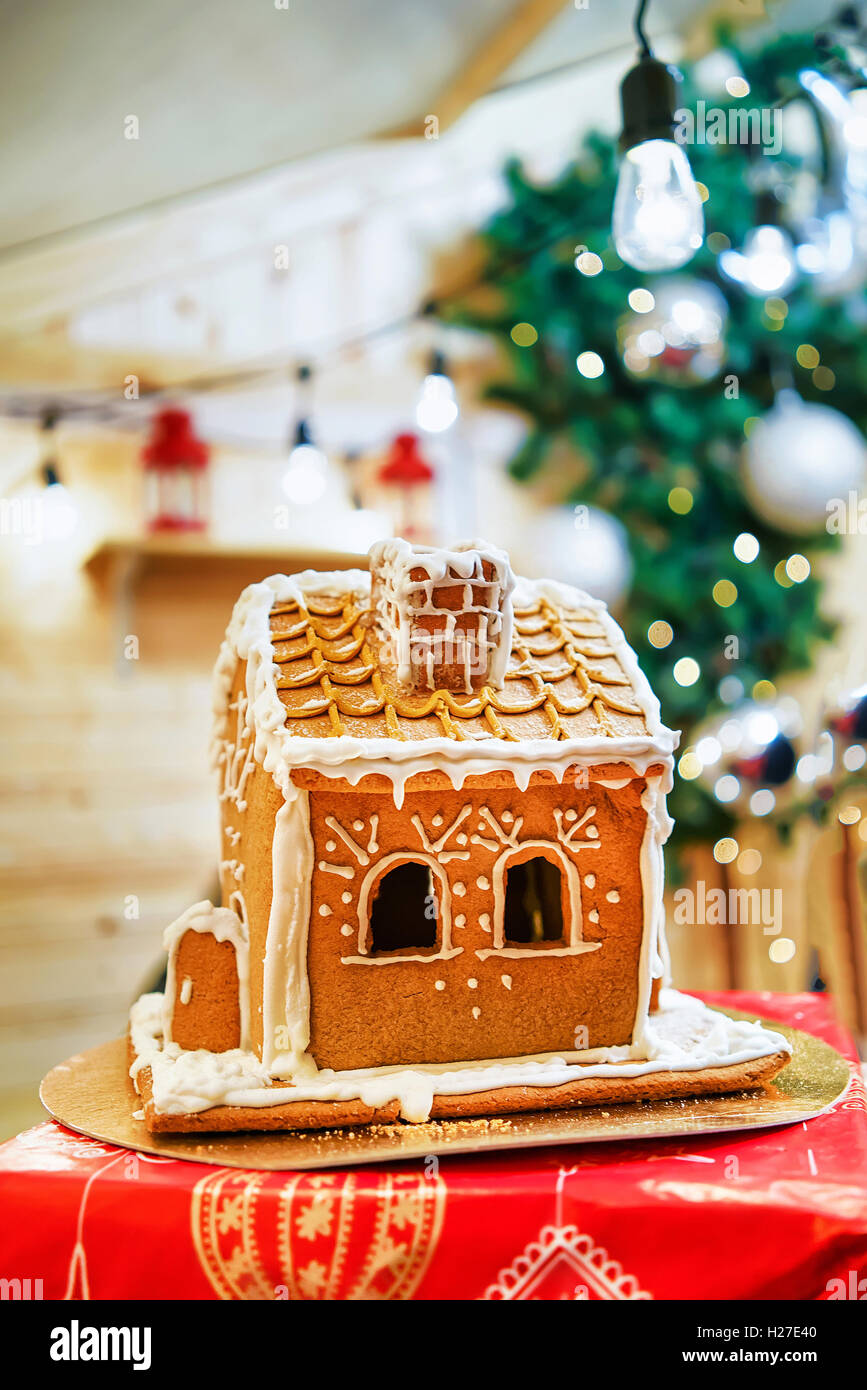 Gingerbread house photographed at the Vilnius Christmas Market in ...