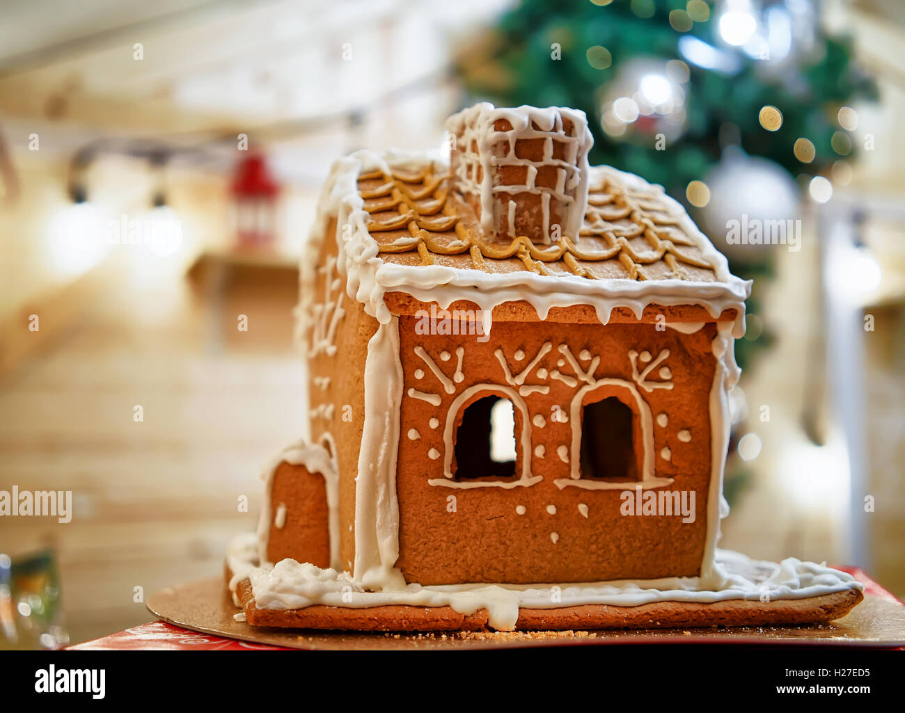 Gingerbread house as one of the Christmas symbols photographed at the ...