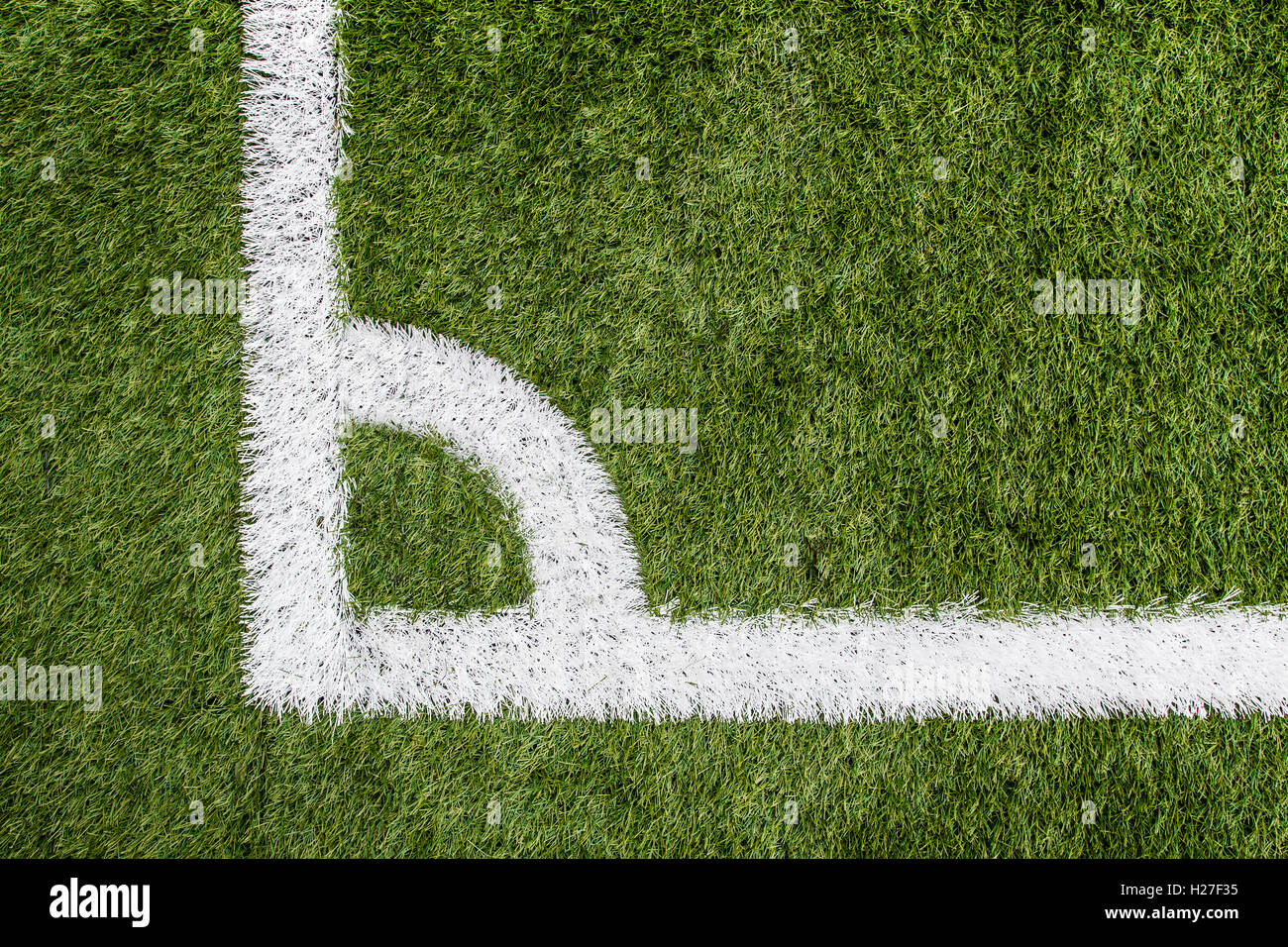 Corner of the soccer field Stock Photo - Alamy