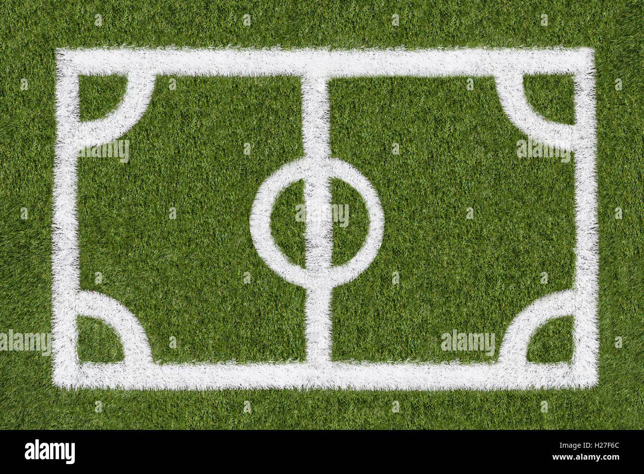 Closeup image of natural green grass soccer field Stock Photo - Alamy
