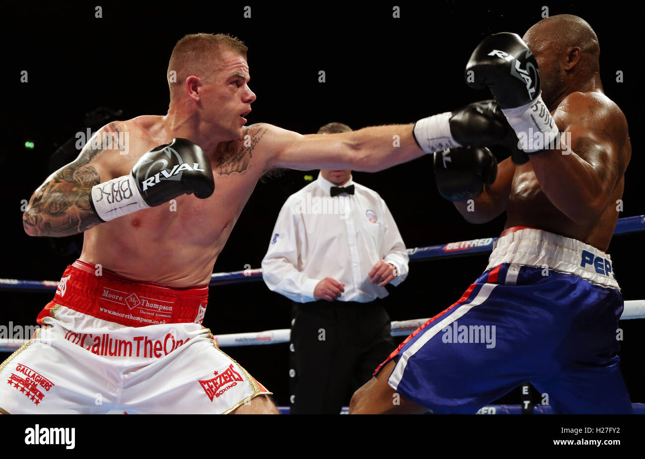 Callum Johnson (left) and Willbeforce Shihepo during the Commonwealth ...