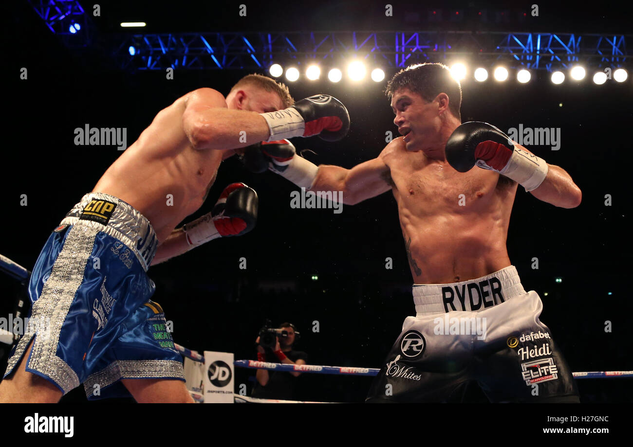 John Ryder (right) and Jack Arnfield during the WBA International ...