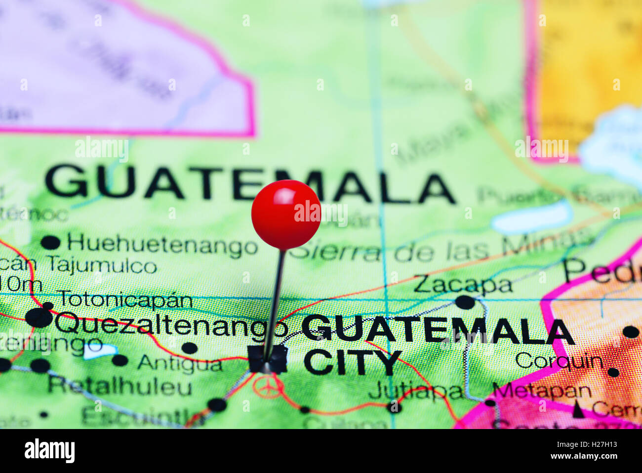 Guatemala map hi-res stock photography and images - Alamy