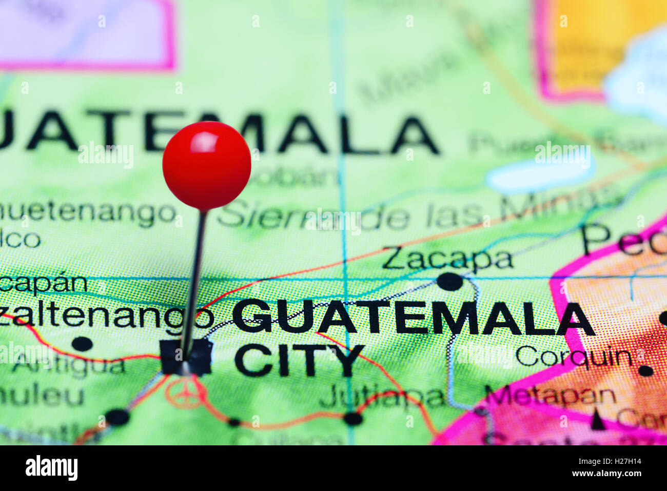 Guatemala map hi-res stock photography and images - Alamy