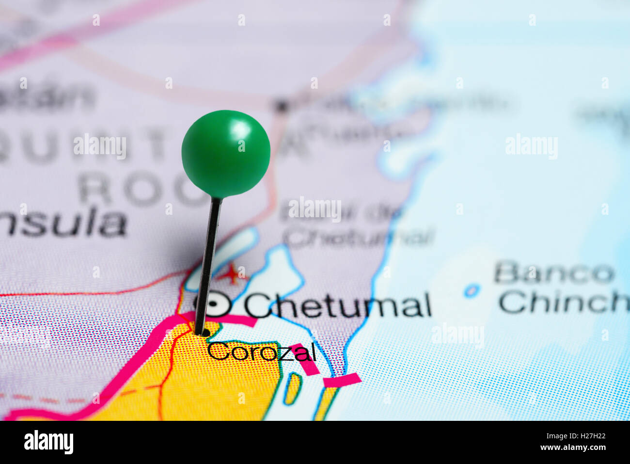 Map of belize hi-res stock photography and images - Alamy