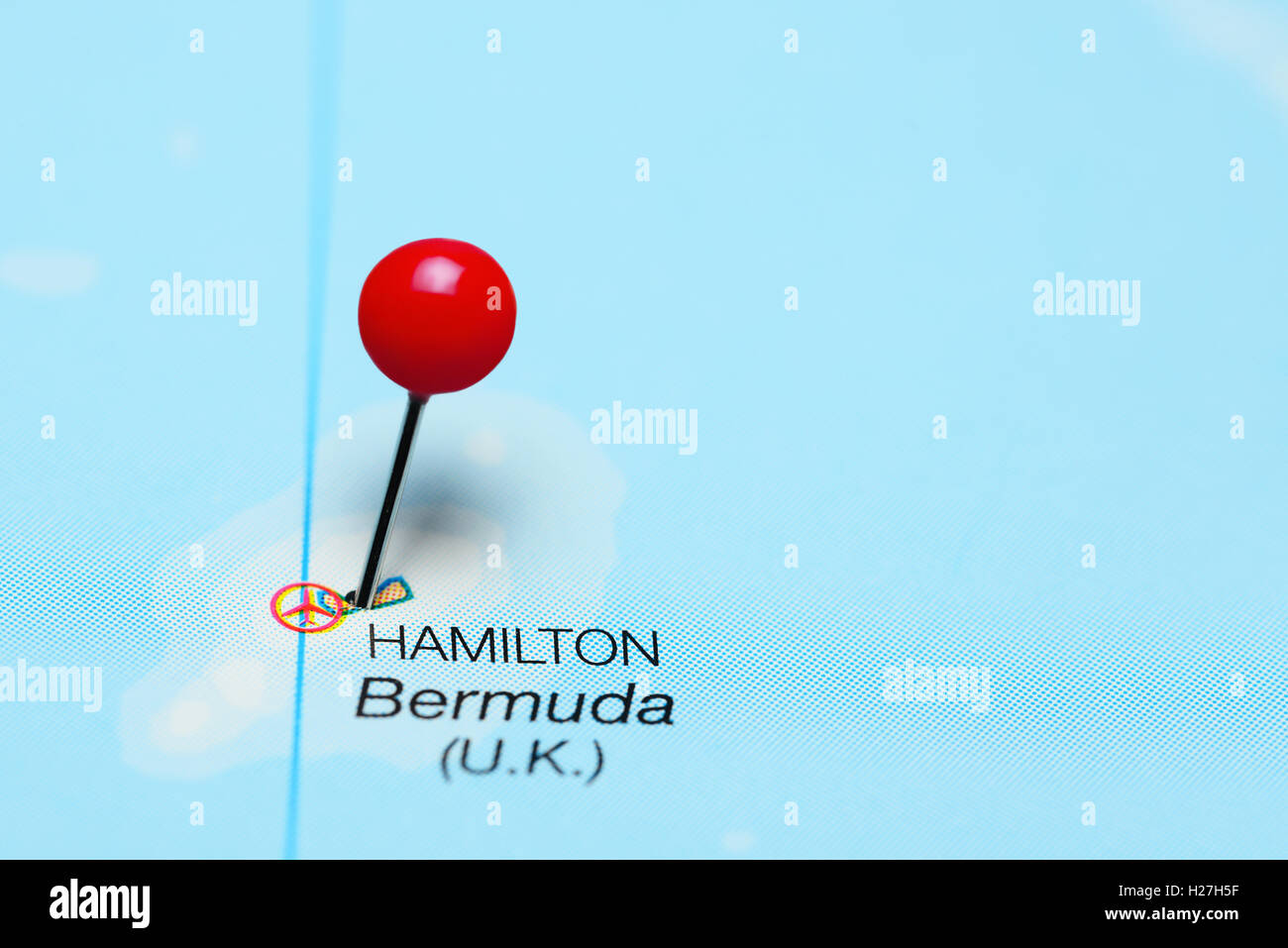 Map of hamilton bermuda hi-res stock photography and images - Alamy