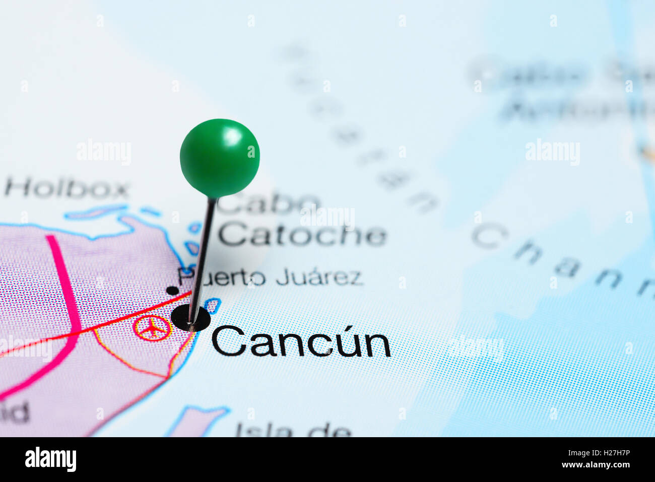 Map of cancun hi-res stock photography and images - Alamy