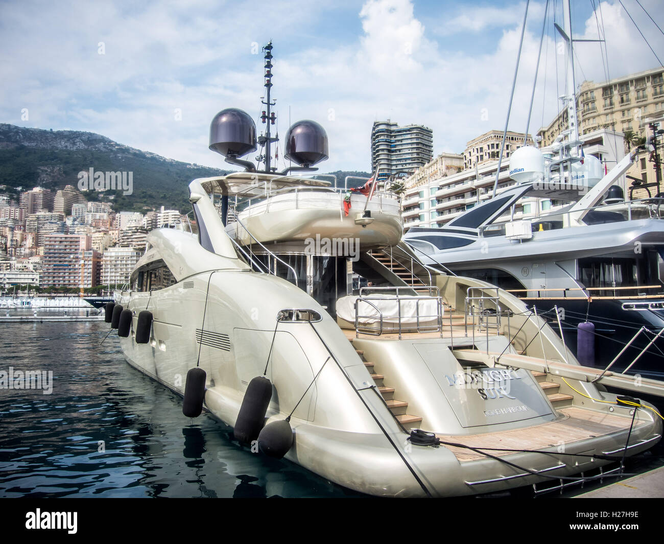 Monaco, Monaco. 24th Sep, 2016. Super Yacht 'Midnight Sun" pictured in ...