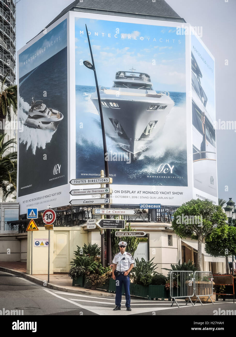 Monaco, Monaco. 24th Sep, 2016. Signage in Monte Carlo for the 26th ...