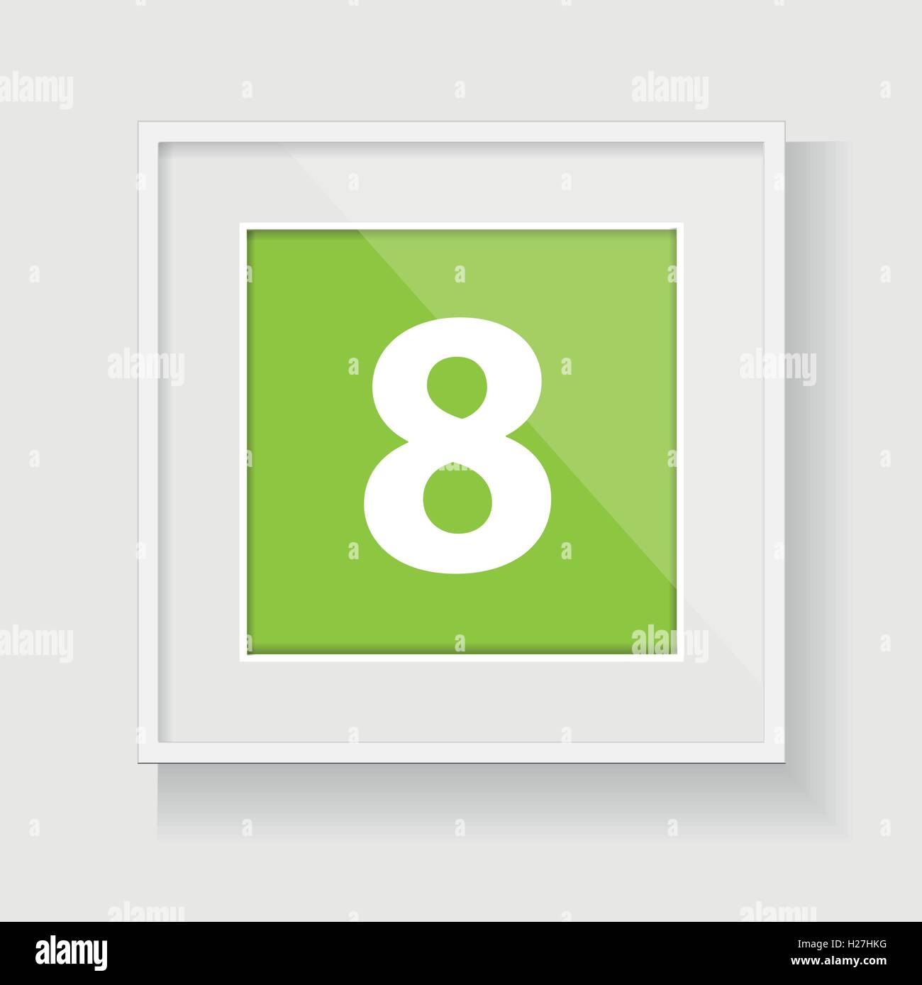Square frame with number eight Stock Vector Image & Art - Alamy