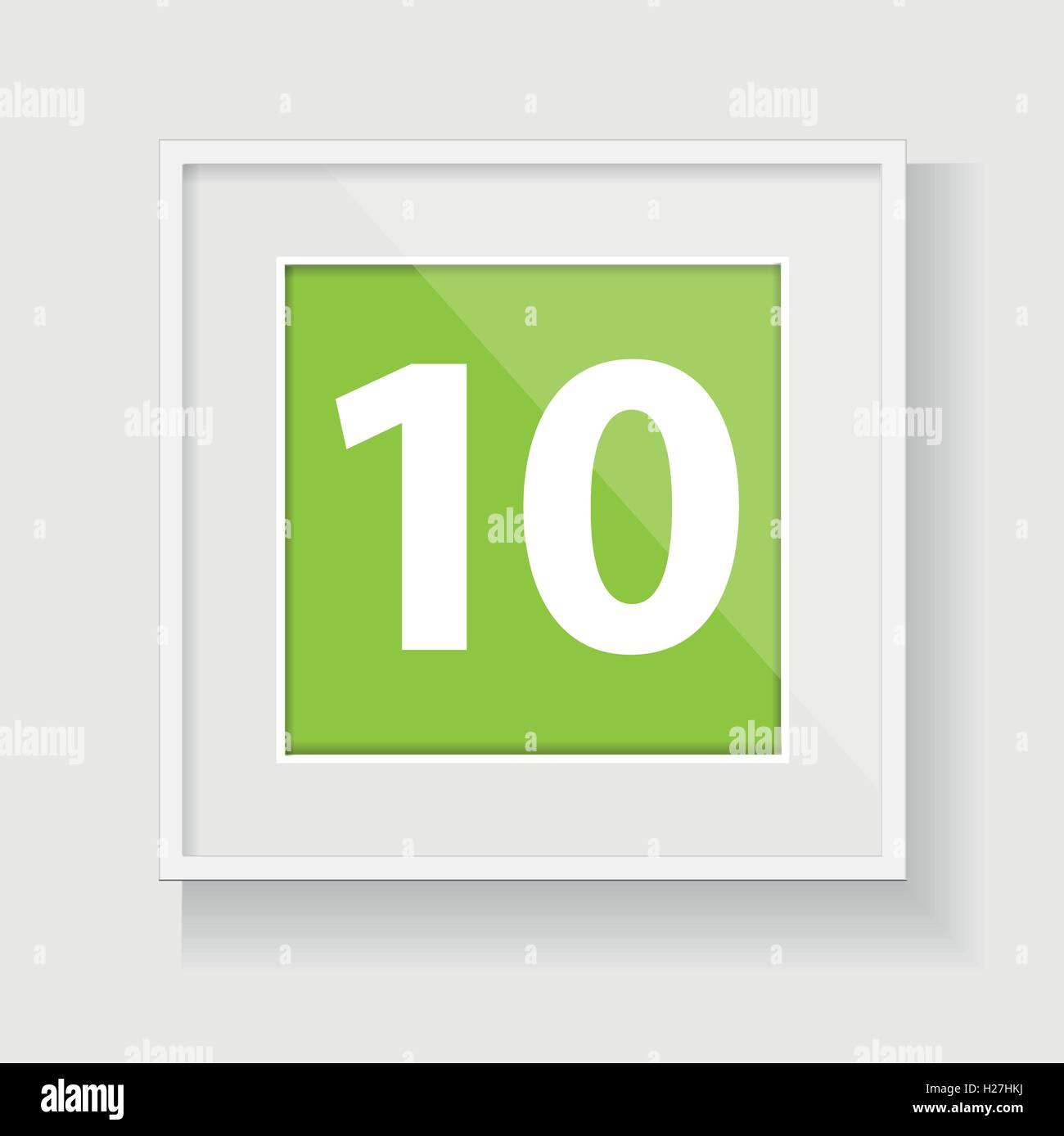 Square frame with number ten Stock Vector Image & Art - Alamy