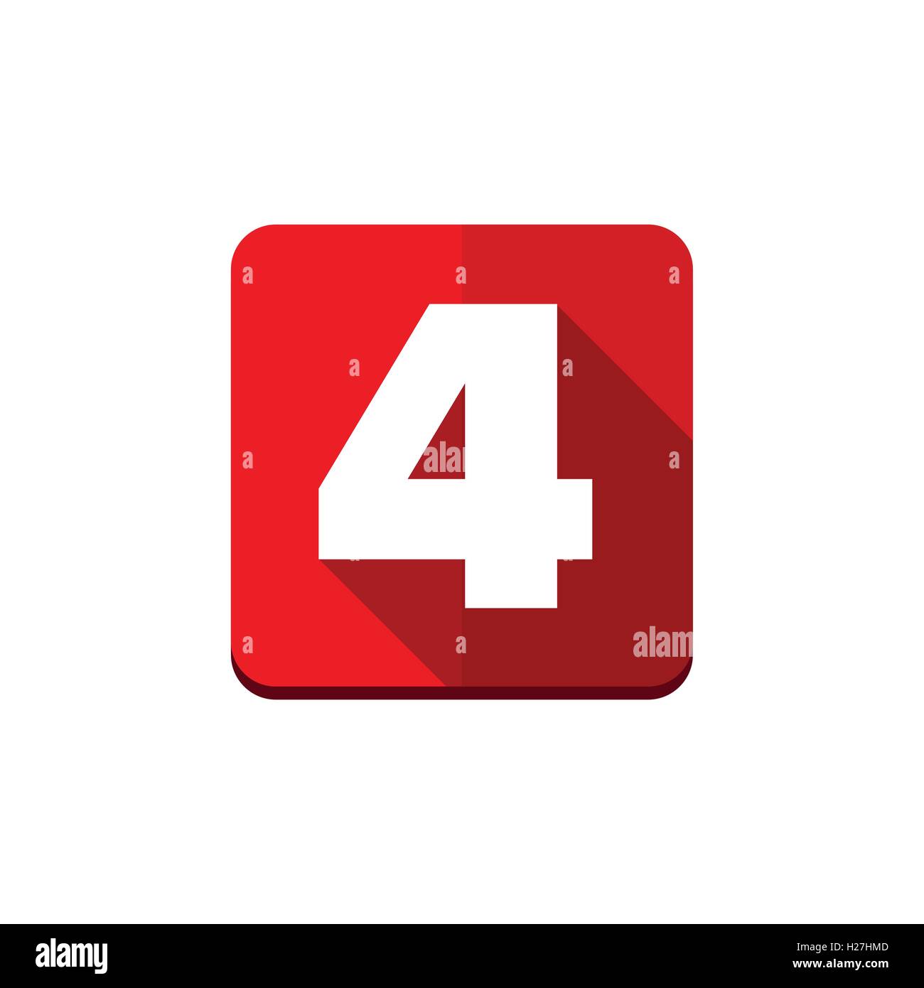 Number four vector button Stock Vector Image & Art - Alamy