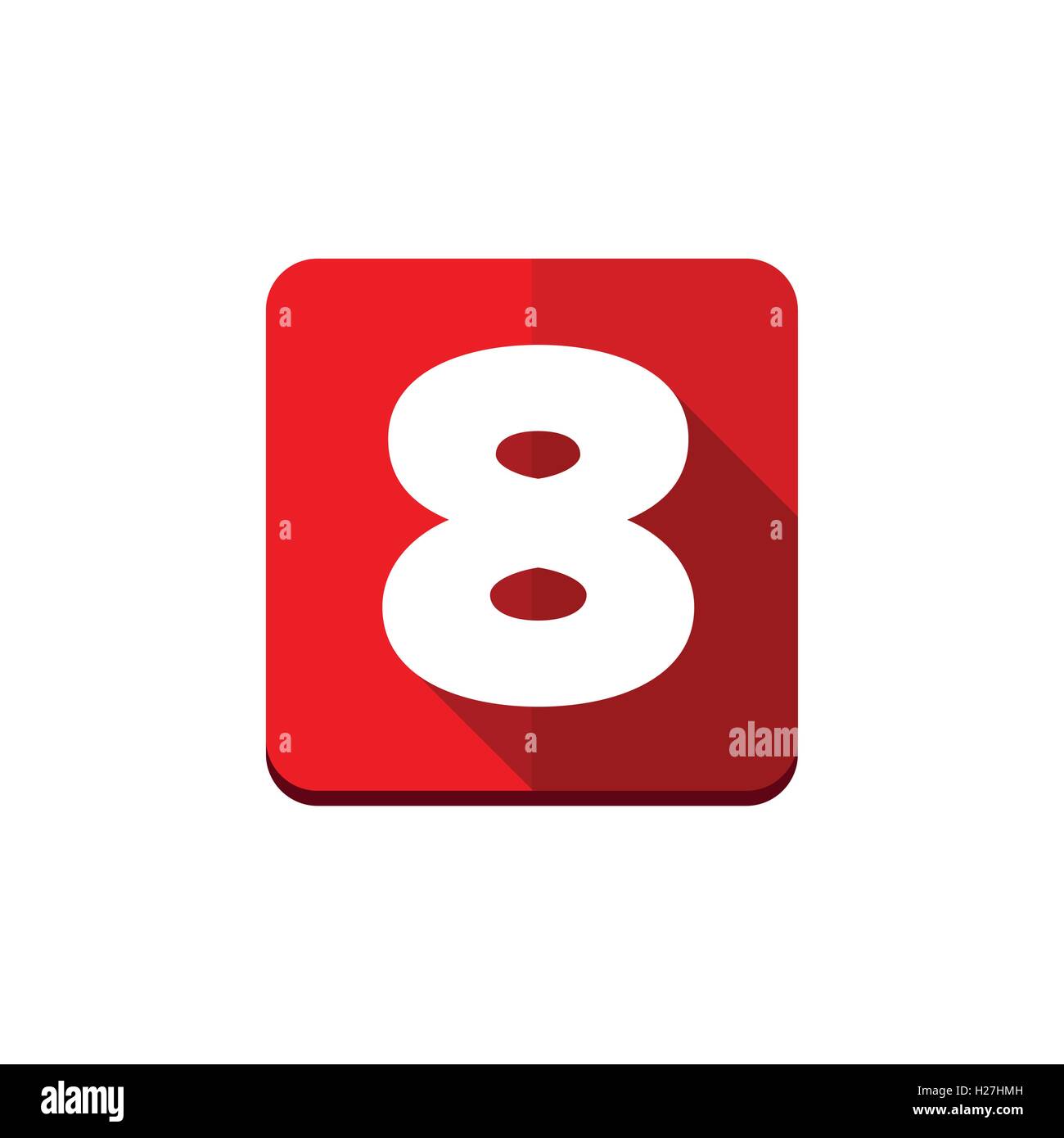 Number eight vector button Stock Vector Image & Art - Alamy