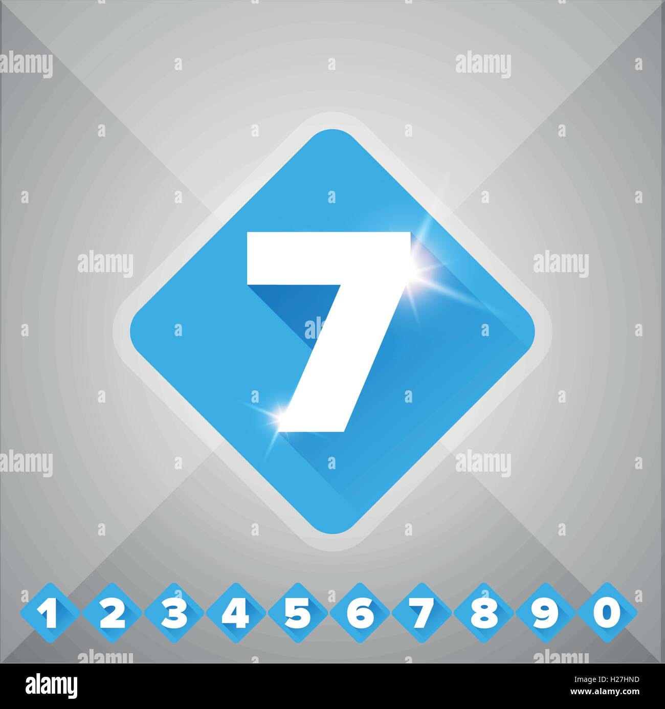 Blue number six hi-res stock photography and images - Alamy