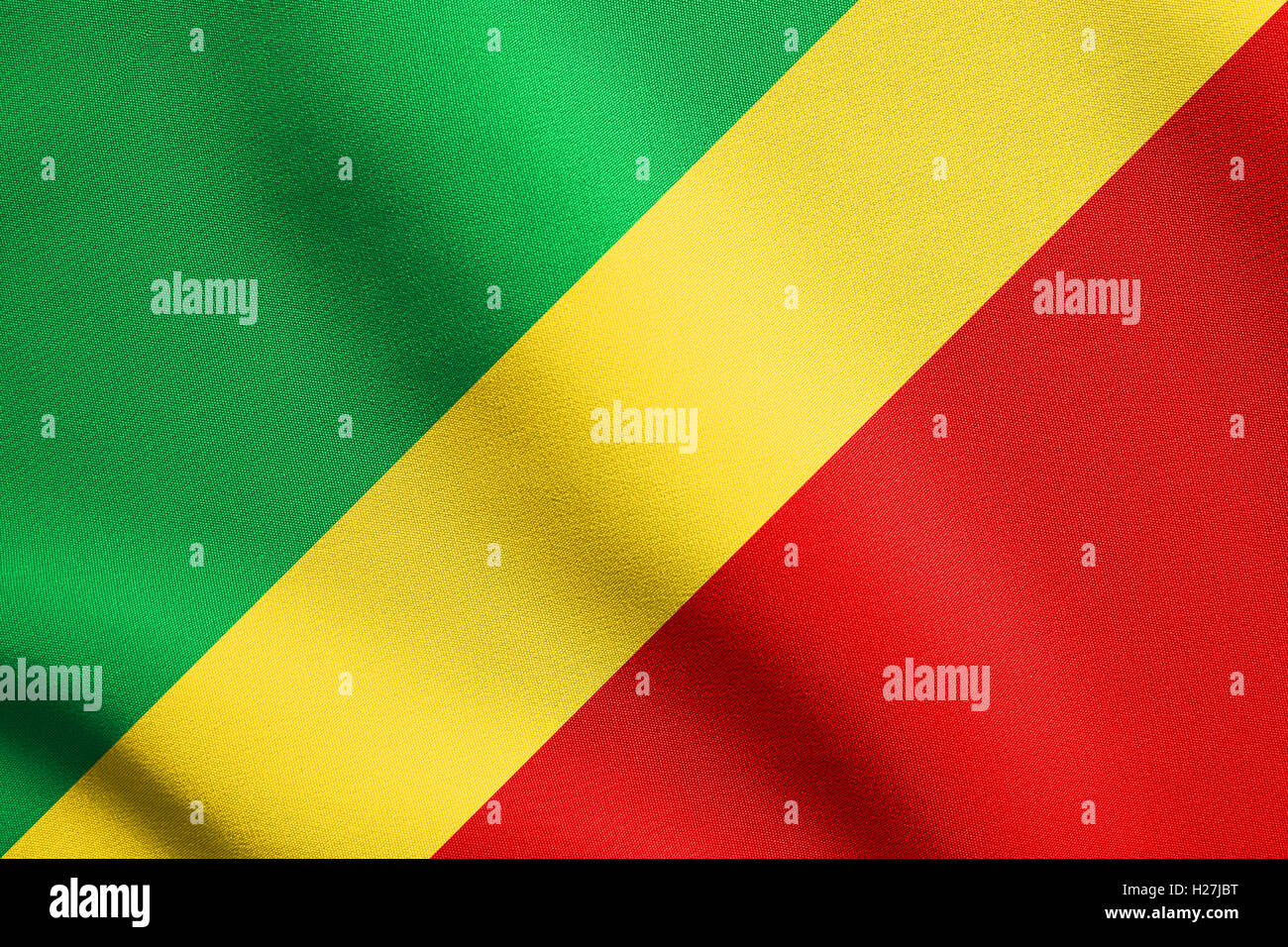 Congo Republic national official flag. African patriotic symbol, banner ...