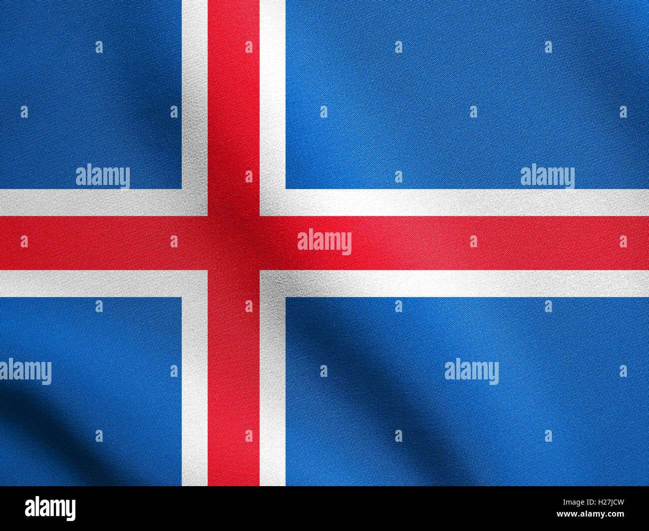 Icelandic national official flag. Patriotic symbol, banner, element ...