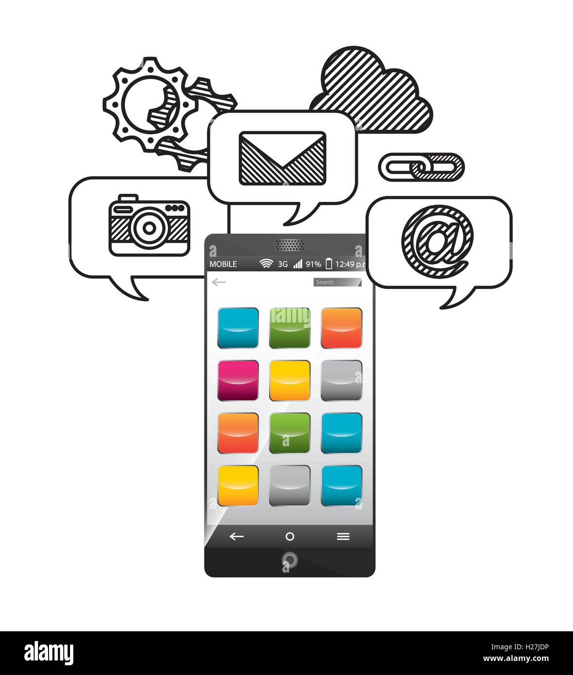 app store technology icons Stock Vector Image & Art - Alamy
