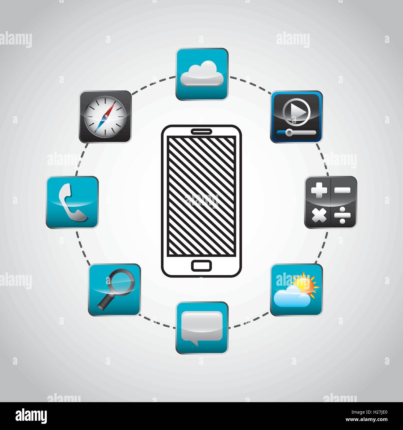 app store technology icons Stock Vector Image & Art - Alamy