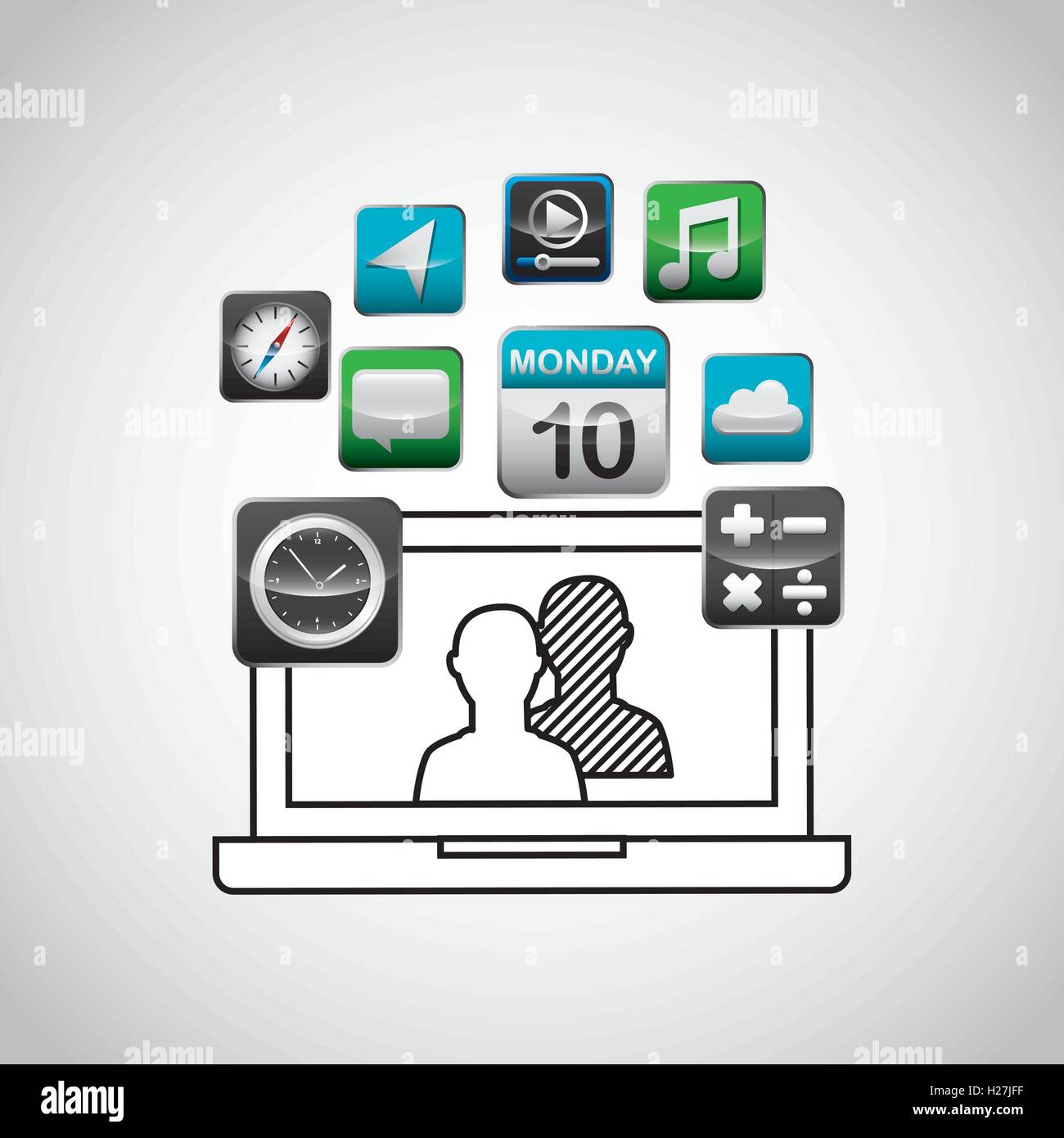 app store technology icons Stock Vector Image & Art - Alamy