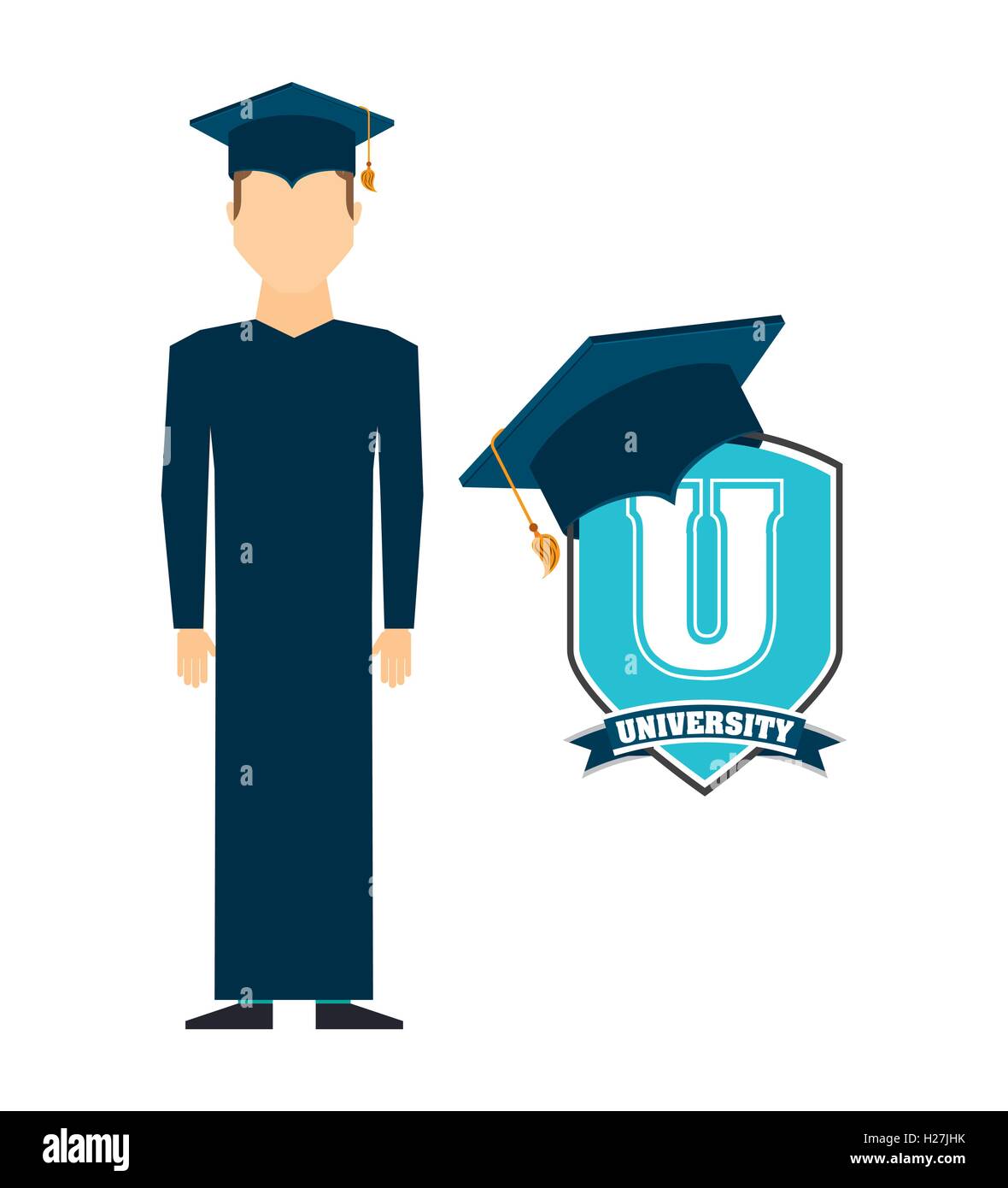 university emblem concept icon Stock Vector Image & Art - Alamy