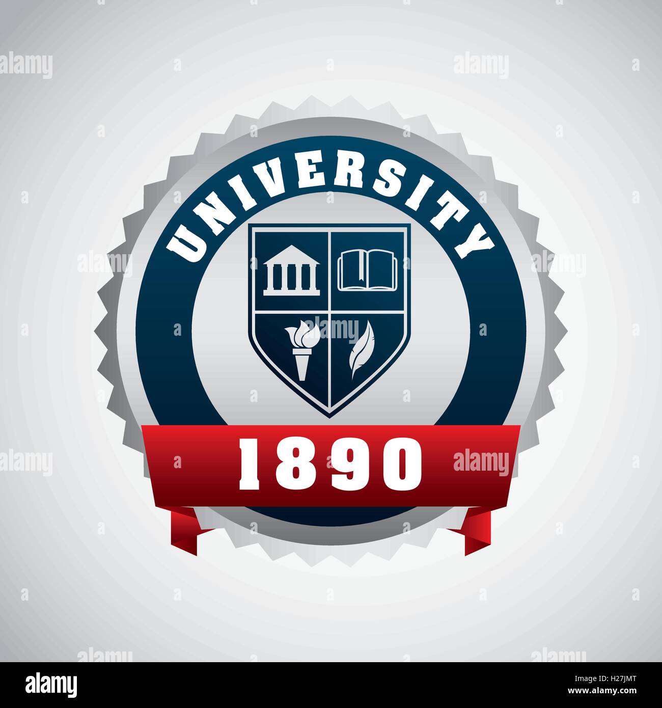 university emblem concept icon Stock Vector Image & Art - Alamy