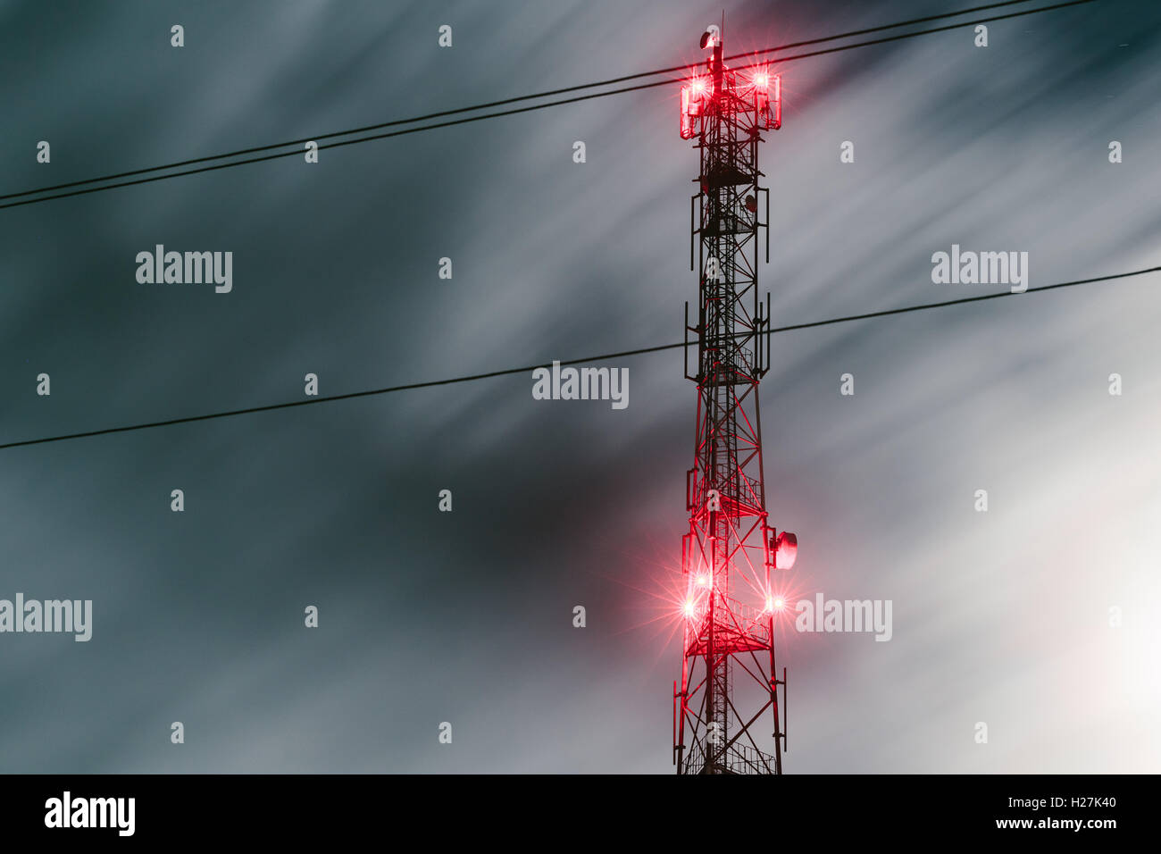 communication antenna tower Stock Photo - Alamy
