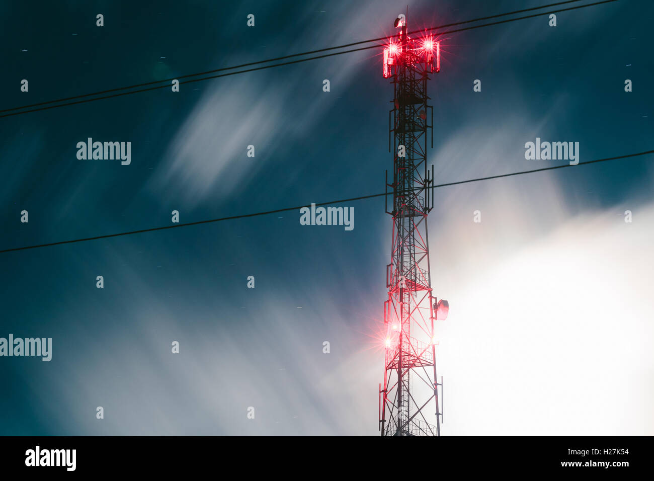 communication antenna tower Stock Photo - Alamy