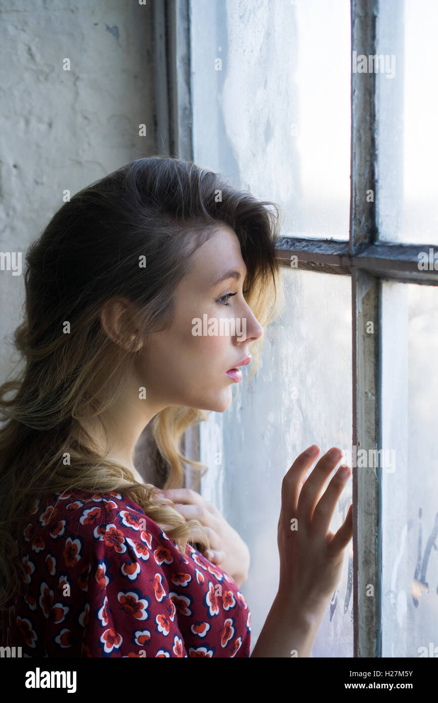 Woman Scared Profile