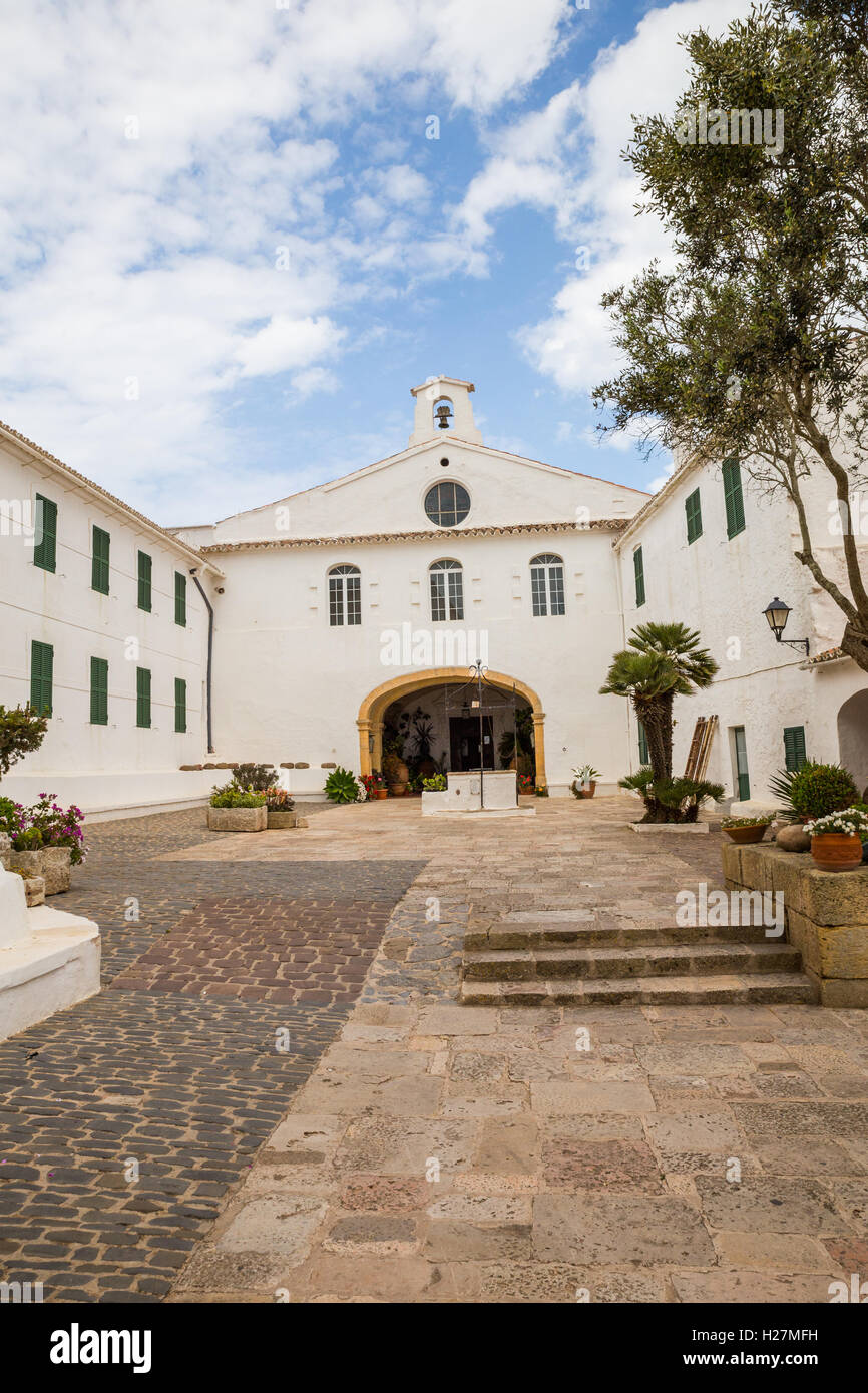 Monastery on top of El Toro hill in Menorca Stock Photo - Alamy