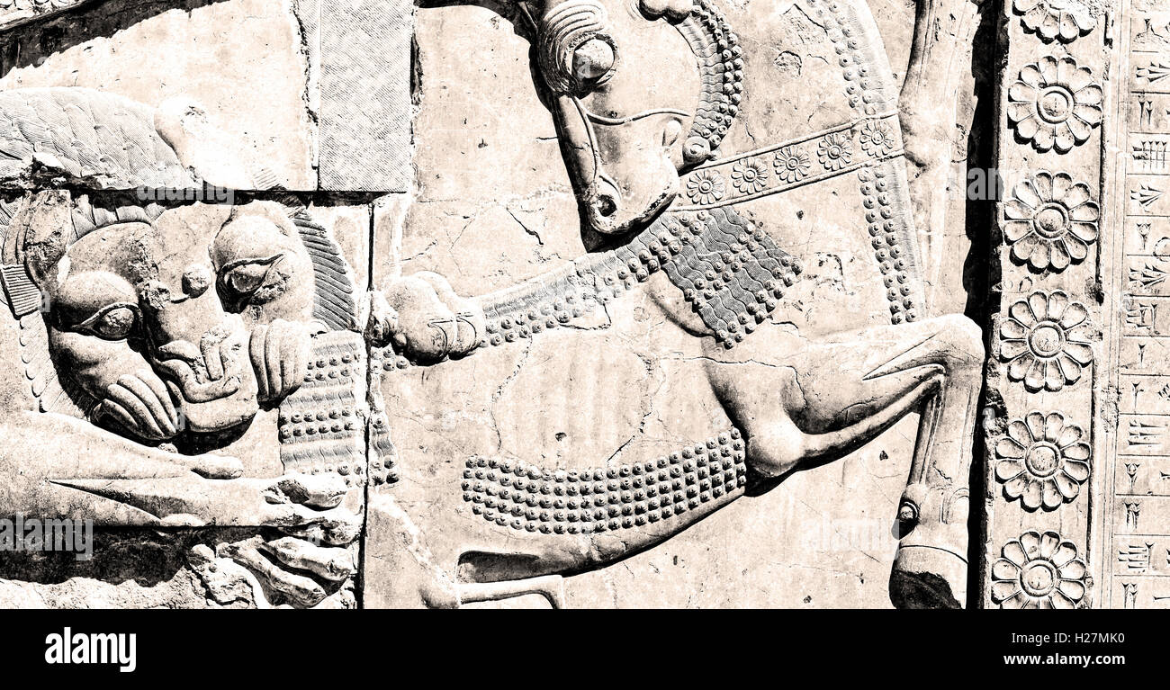 blur in iran persepolis the old ruins historical destination monuments ...