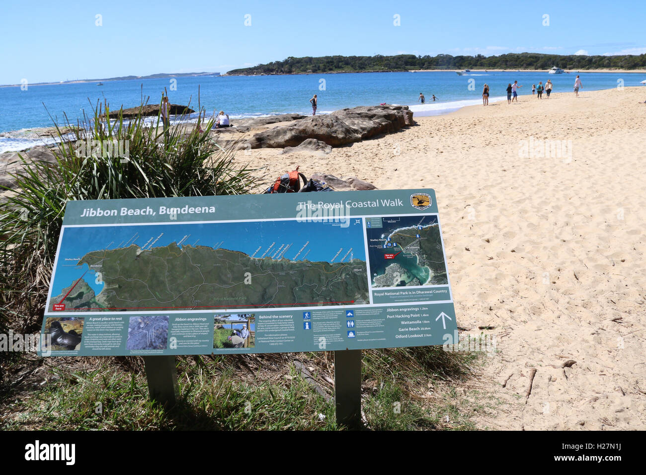Jibbon Beach, Bundeena, The Royal Coastal Walk Stock Photo - Alamy