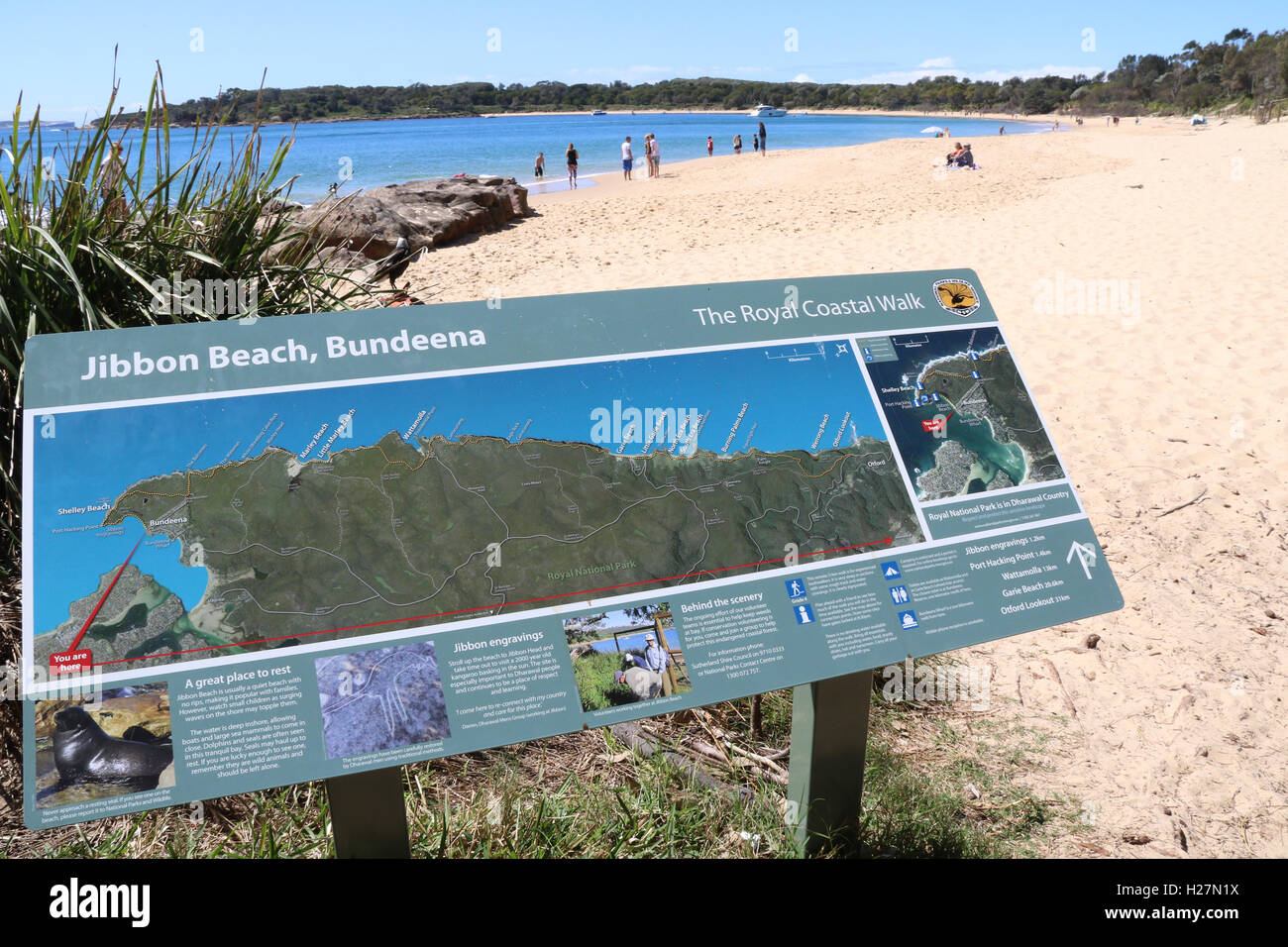 Jibbon Beach, Bundeena, The Royal Coastal Walk Stock Photo - Alamy