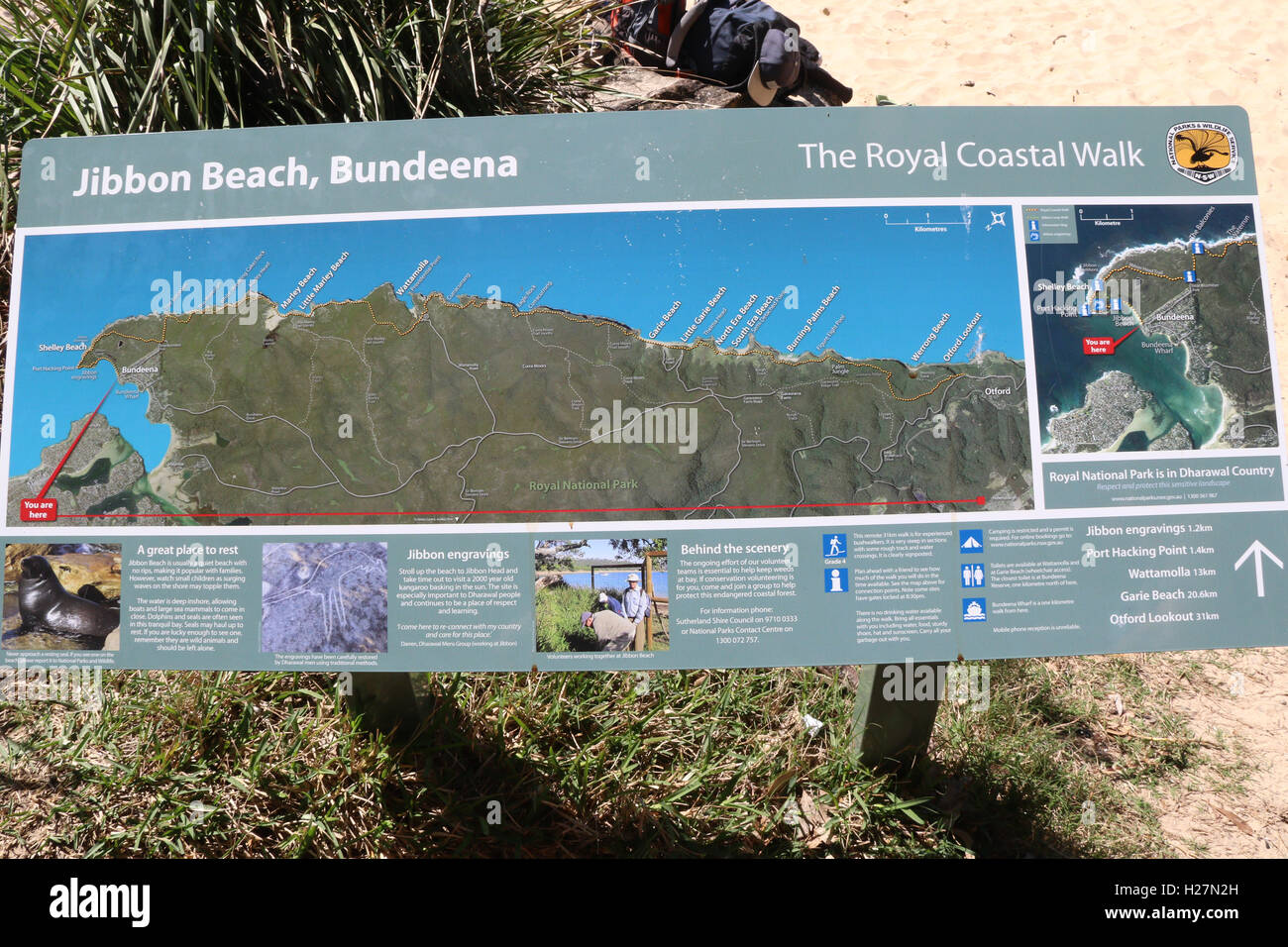 Jibbon Beach, Bundeena, The Royal Coastal Walk Stock Photo - Alamy