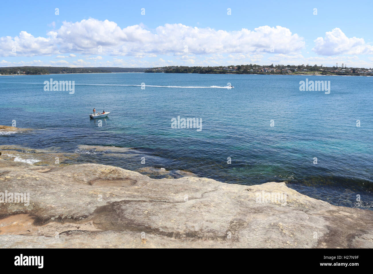 View from the The Royal Coastal Walk track between Jibbon Beach and ...
