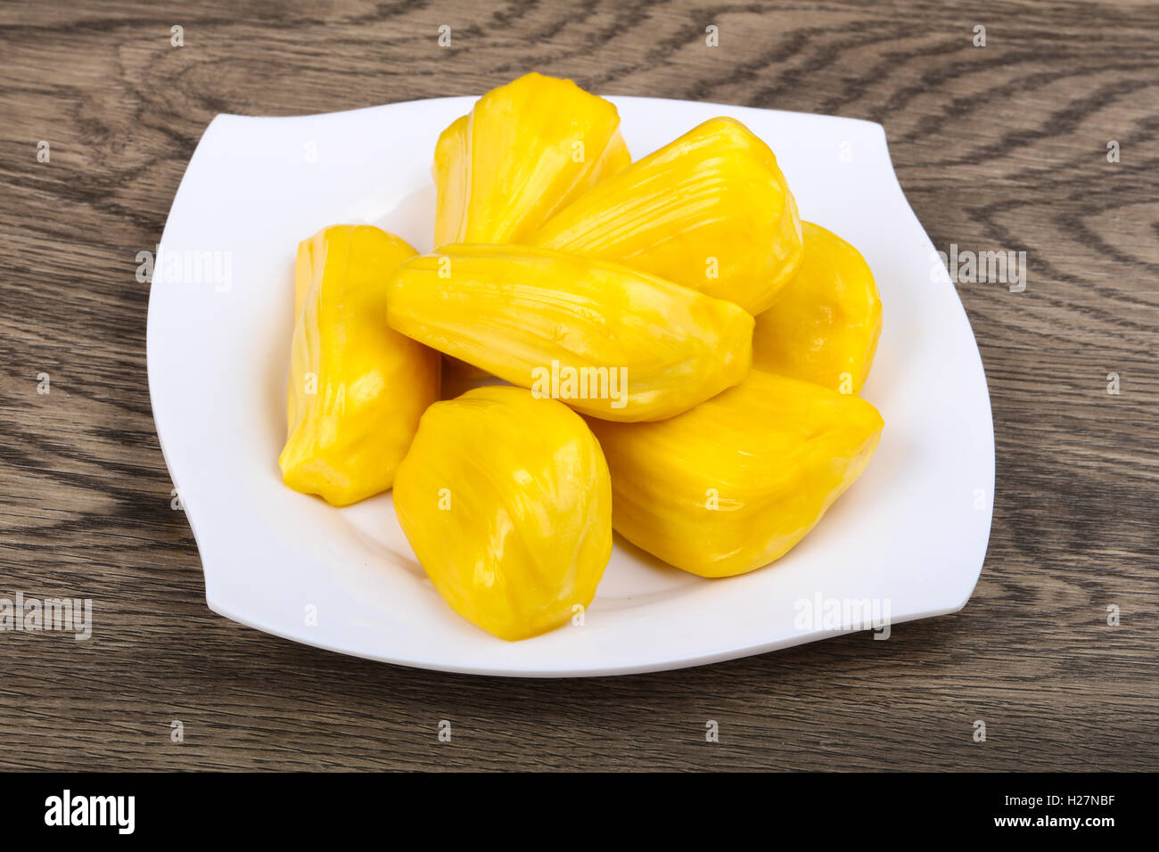 Asian traditional Jackfruit seeds on the wood background Stock Photo ...