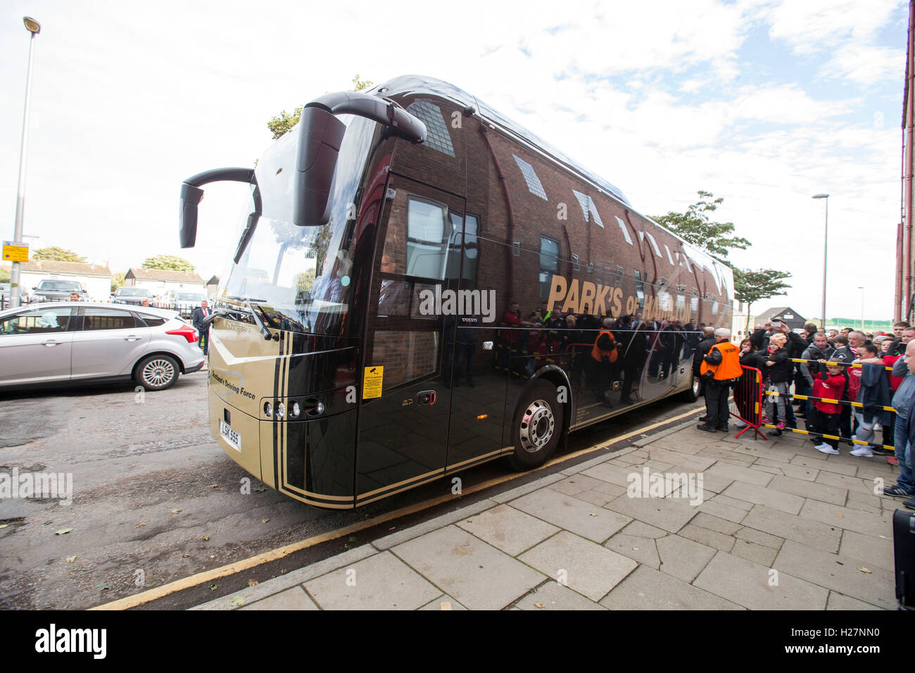 A view of the Rangers team bus, before the Ladbrokes Scottish ...