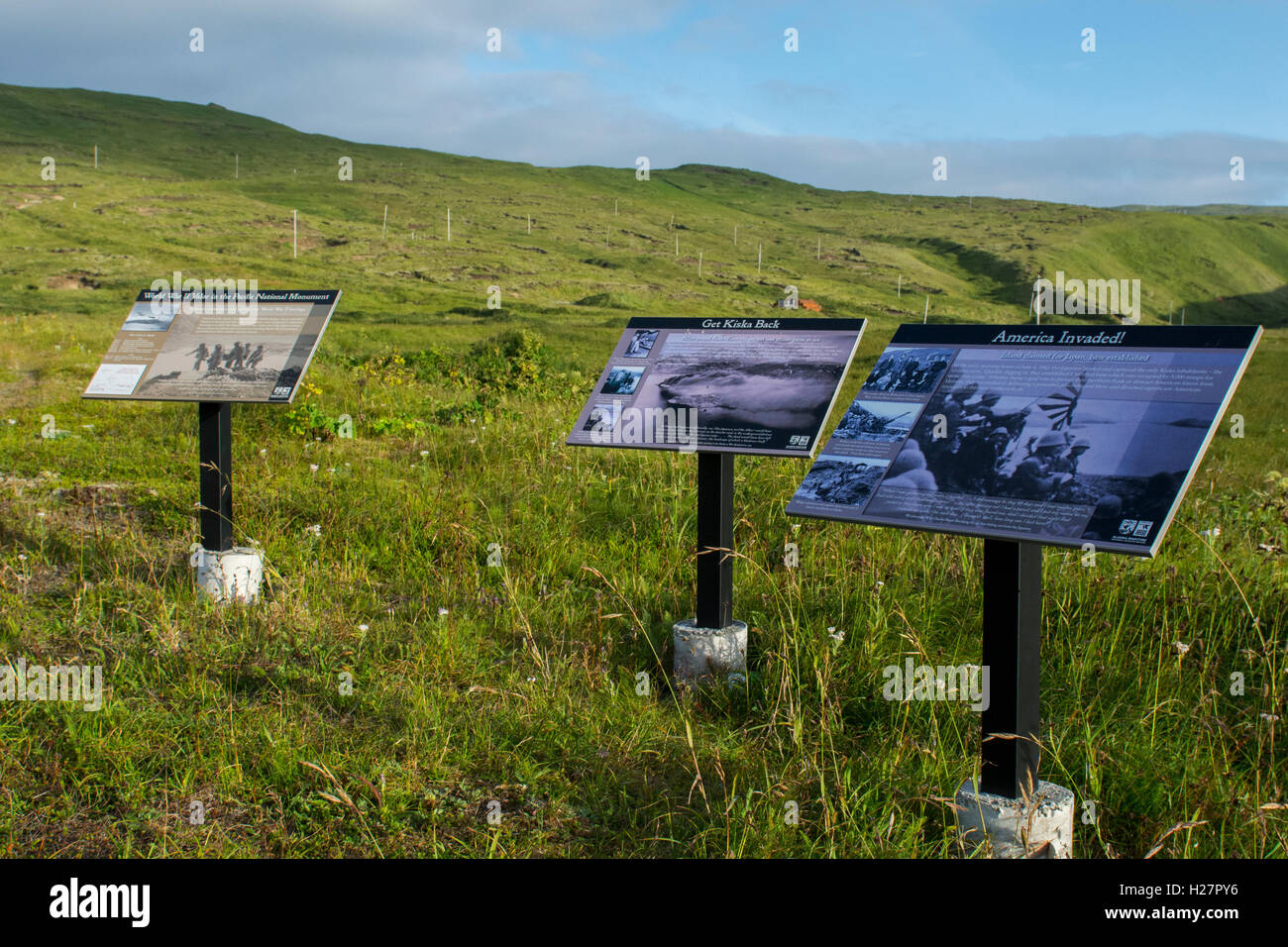 Alaska, Aleutian Island Chain, Rat Islands, Kiska Island, entire island ...