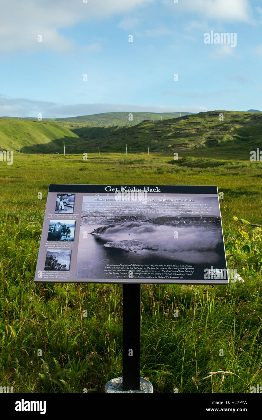 Alaska, Aleutian Island Chain, Rat Islands, Kiska Island, entire island ...