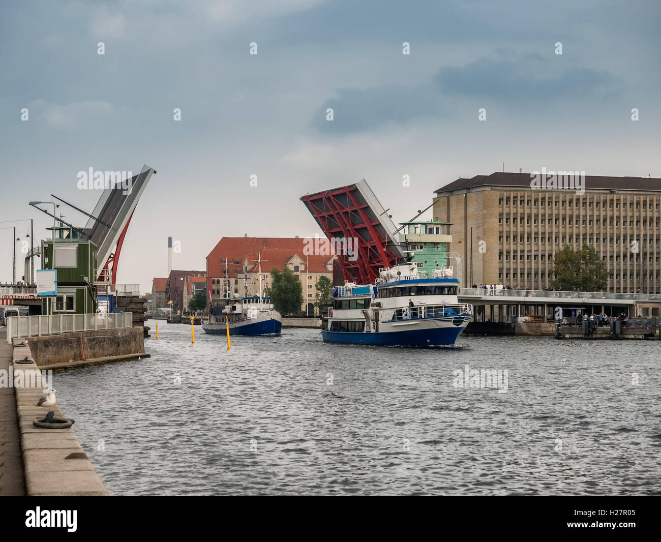 Copenhagen harbor waterfront with bridges in Denmark Stock Photo - Alamy