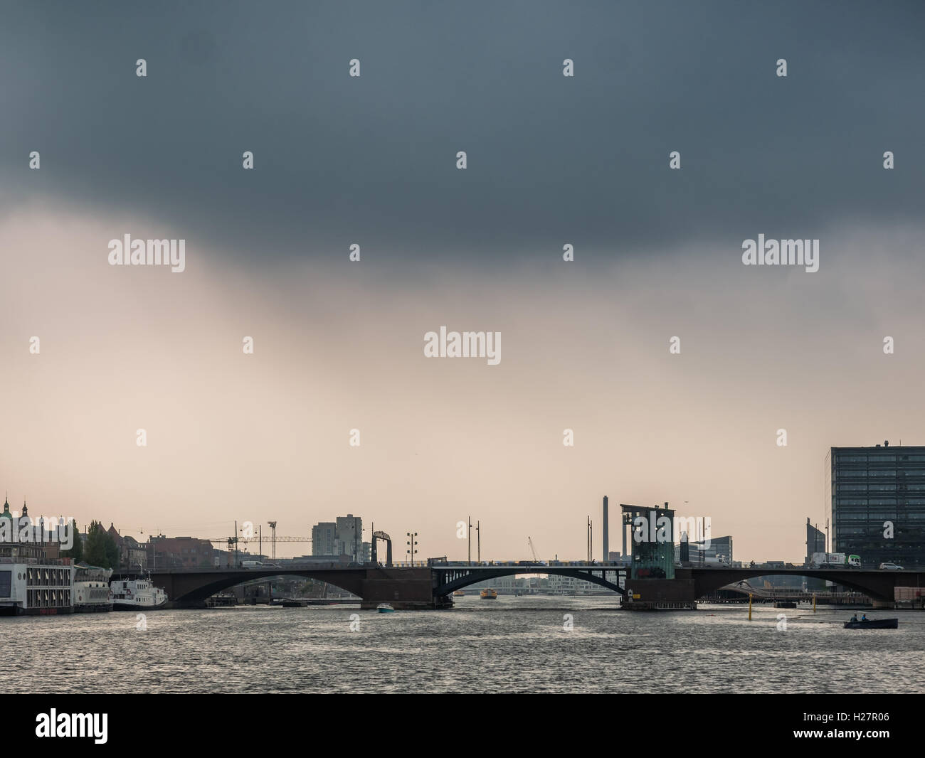 Copenhagen harbor waterfront with bridges in Denmark Stock Photo - Alamy