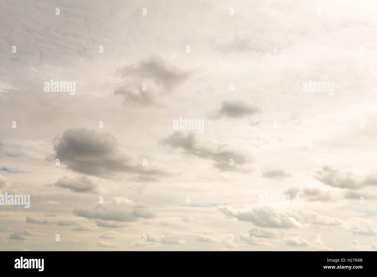 Grey sky and clouds in backlight, day Stock Photo - Alamy