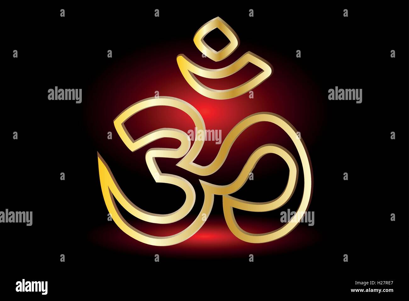 symbol of Hinduism , Om symbol of Hinduism Stock Vector Image & Art - Alamy