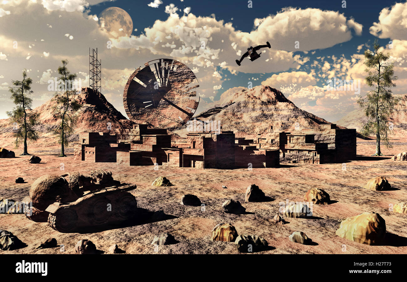 An Abandoned Desert Outpost Stock Photo - Alamy